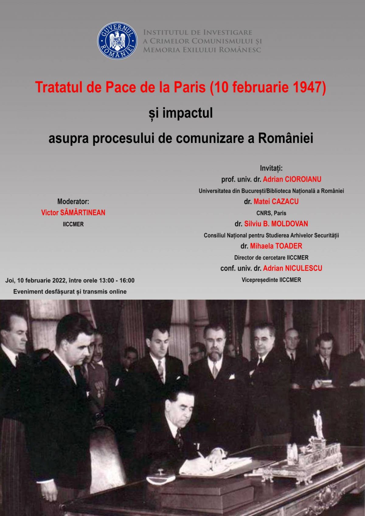 Tratatul de Pace de la Paris (10 februarie 1947) și impactul asupra ...